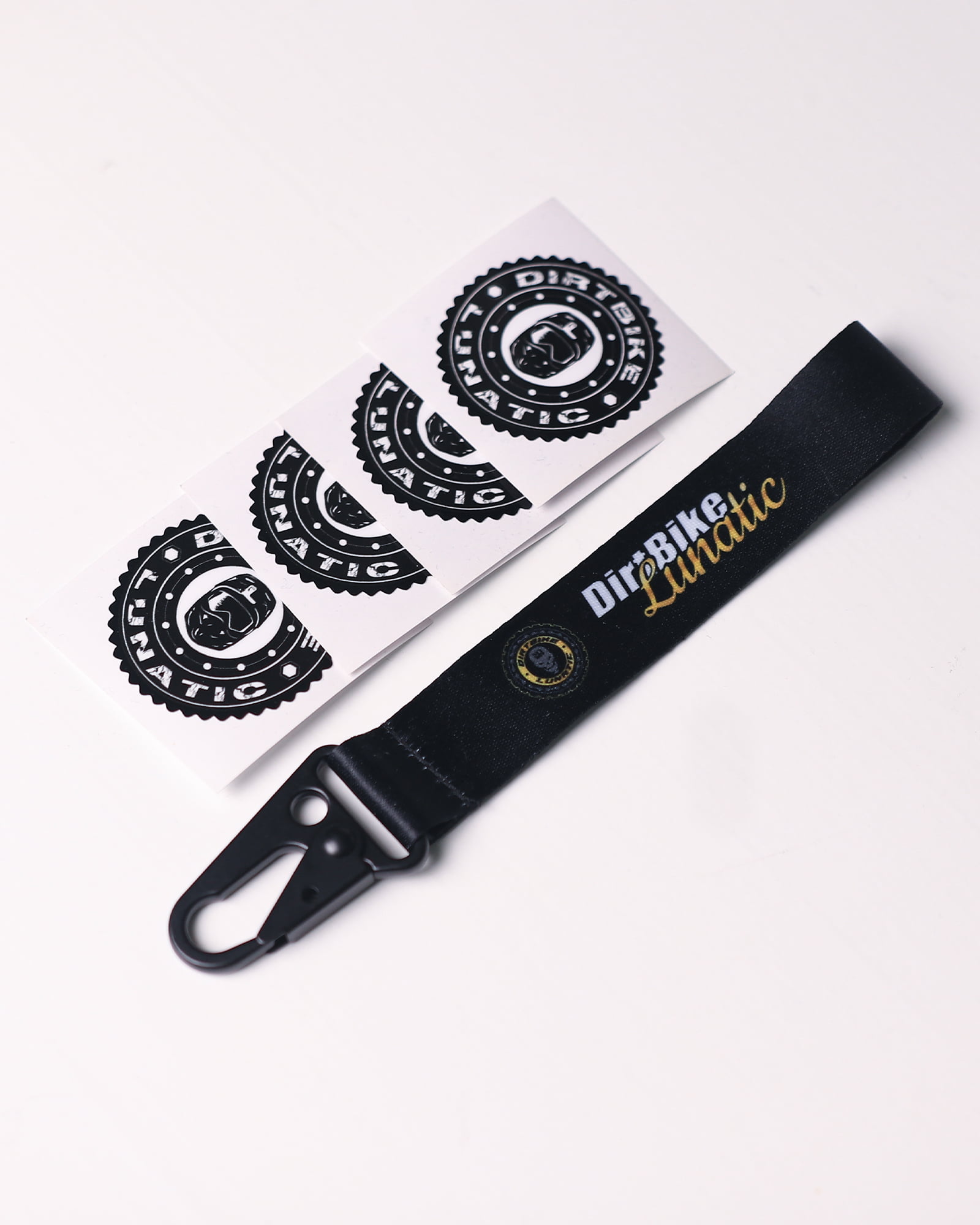 DBL Keychain + Stickers - DirtBike Lunatic